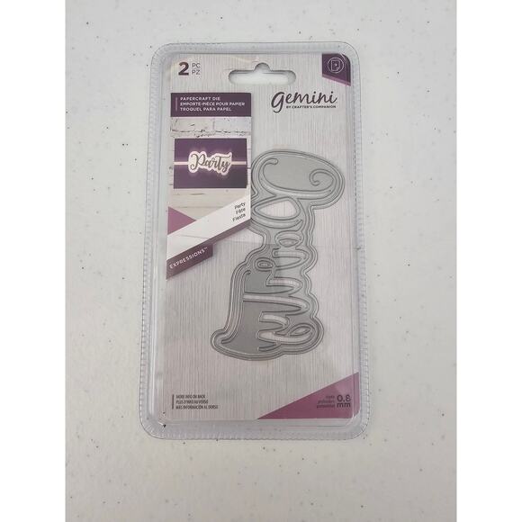 Gemini | Office | Gemini Crafters Companion Papercraft Die Party ...